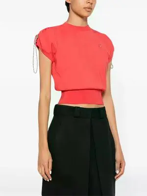 Coperni Embroidered Logo Drawstring T-shirt