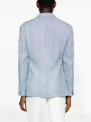 Brunello Cucinelli Striped Linen Blazer