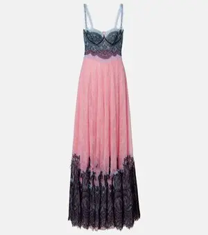 Costarellos Gallie Lace Gown