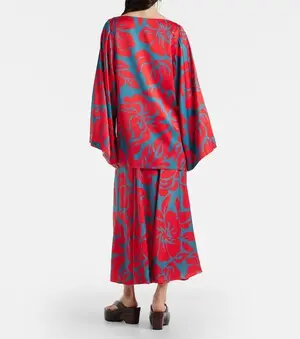 Dries Van Noten Floral Pencil Skirt
