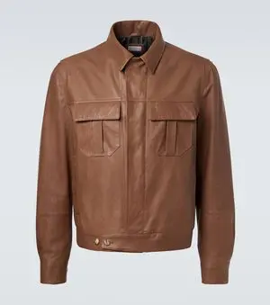 Brunello Cucinelli Leather Blouson Jacket