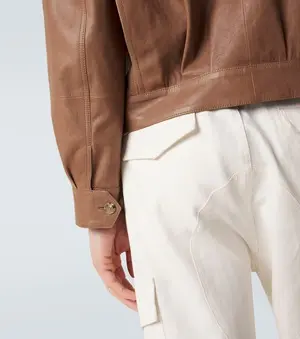 Brunello Cucinelli Leather Blouson Jacket