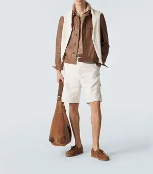 Brunello Cucinelli Leather Blouson Jacket