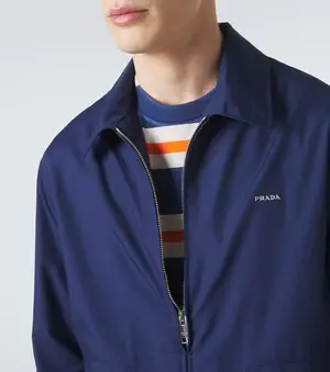 Prada Technical Blouson Jacket - Blue