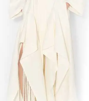 Alaïa Paper-blend Jumpsuit With Waterfall Skirt - Red