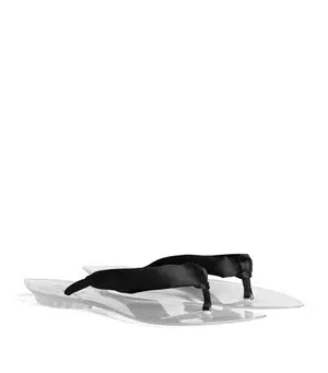 Alaïa Invisible Thong Flip Flops - Clear