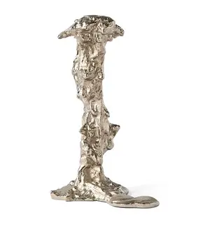 POLSPOTTEN Large Drip Candle Holder - Silver
