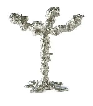 POLSPOTTEN 4-arms Drip Candle Holder - Silver