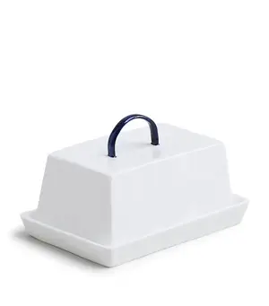 FELDSPAR Fine Bone China Cobalt Butter Dish - Blue