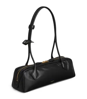 Alaïa Medium Lambskin Le Teckel Shoulder Bag - Black