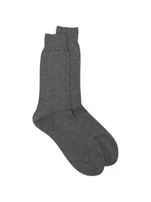 Zegna Fine-Knit Socks Grey