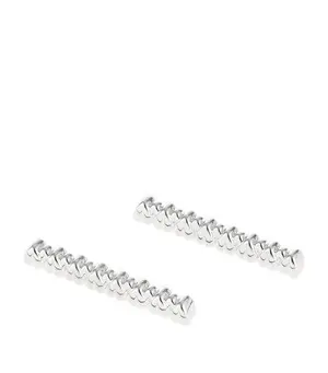 Christofle Set Of 2 -plated Malmaison Knife Rests - Silver