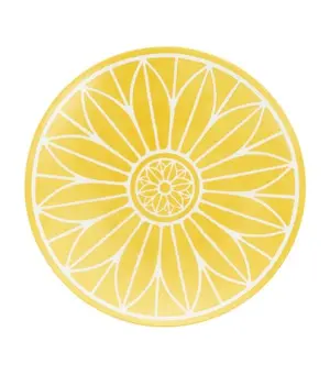Christofle Porcelain Malmaison Riviera Bread Plate - Yellow