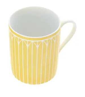 Christofle Porcelain Malmaison Riviera Mug - Yellow
