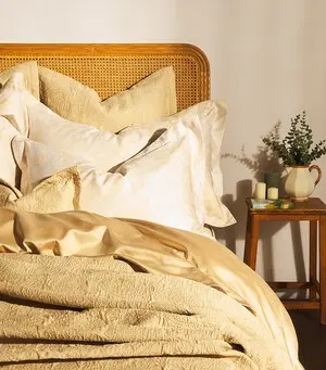 CELSO DE LEMOS Cotton-silk Pompadour Super King Duvet Cover