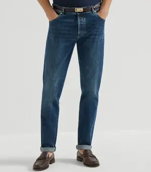 Brunello Cucinelli Stretch Cotton Slim Fit Jeans