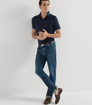 Brunello Cucinelli Stretch Cotton Slim Fit Jeans