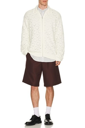 VOWELS Long Sleeve Striped Button Down Shirt