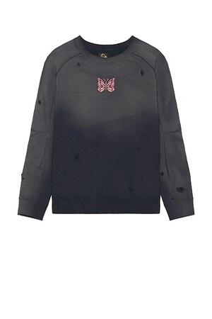 Needles Deconstructed Sweatshirt With Butterfly Logo