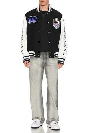 Off-White Royal Jewels Wool Varsity Jacket