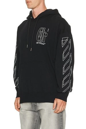 Off-White Double Arrow Skate Hoodie - Black