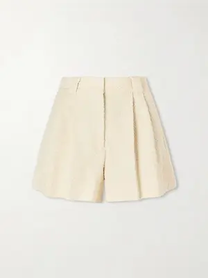 BLAZÉ MILANO Orinda Cotton-blend Tweed Shorts