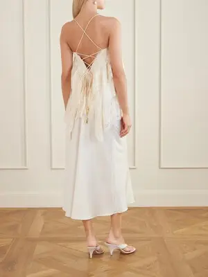 Aje Ophelia Lace-trimmed Tiered Camisole