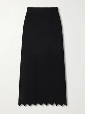 LIBEROWE Remi Crocheted Midi Skirt