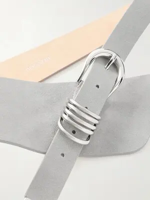 DEHANCHE Alcott Suede Belt - Gray