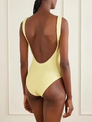 Hunza G Original Crinkle™ One Piece Swimsuit - Yellow