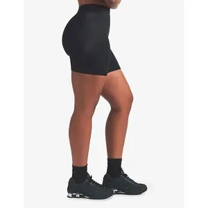 NIKESKIMS Shine Bonded Waist Biker Shorts - Obsidian