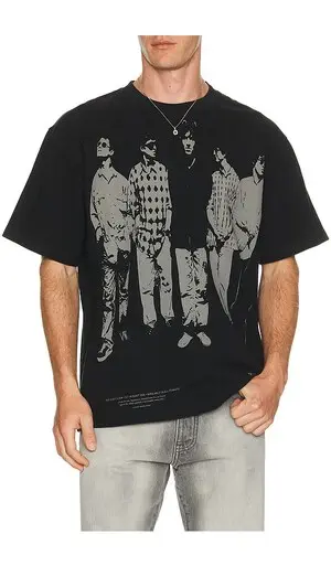 PLEASURES X Oasis Definitely Heavyweight Shirt In . Also - Black