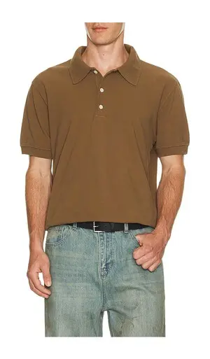 Citizens Of Humanity Banded Polo In . Also - Brown