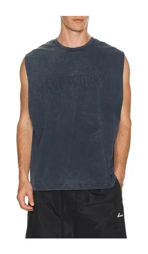 Off-White Laundry Sleeveless Tee In . Also - Blue