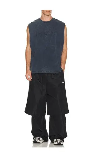 Off-White Laundry Sleeveless Tee In . Also - Blue