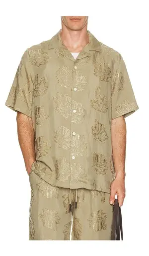 Oas Palmoza Rocco Shirt In . Also - Brown