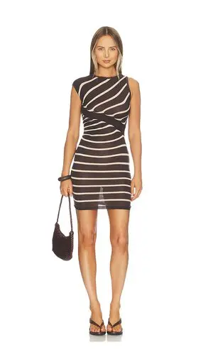 ISA BOULDER Bones Dress - Chocolate