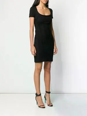 Dsquared2 Fitted Short Sleeve Dress - Black