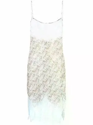 Dsquared2 Floral-print Silk Dress - Blue