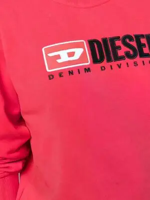 DIESEL® Embroidered Logo Cotton Sweatshirt
