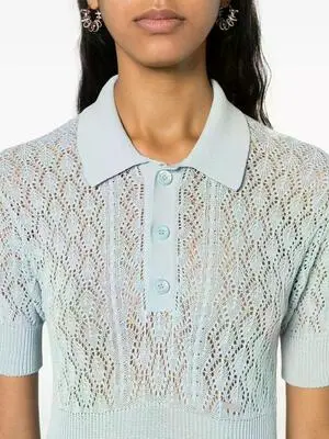 Dsquared2 Open-knit Polo-collar Dress