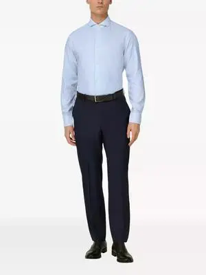 Boggi Milano Naples Collar Checked Shirt