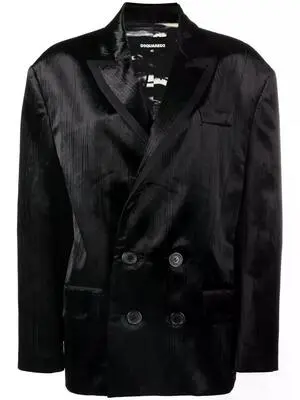 Dsquared2 Double-breasted Blazer - Black
