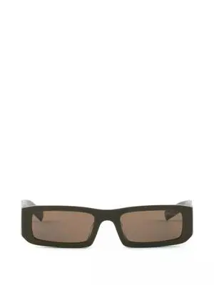 Prada Sunglasses With Engraved Triangle Logo - Green