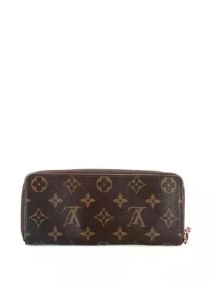 LOUIS VUITTON Clemence Wallet Monogram Canvas Small Wallets - Brown