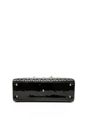 Dior Large Patent Cannage Lady Satchel - Black