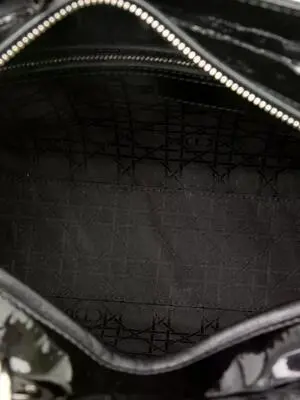 Dior Large Patent Cannage Lady Satchel - Black