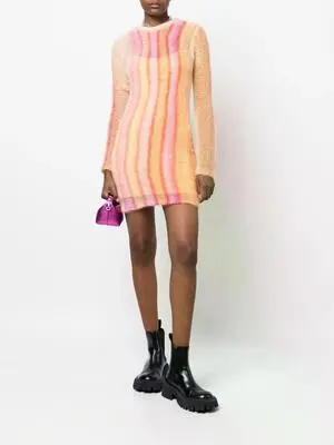 DIESEL® Striped Knit Bodycon Dress