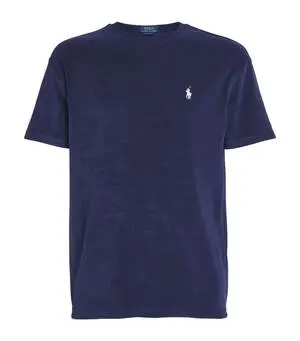 Polo Ralph Lauren Cotton-blend Terry Cloth T-shirt - Navy