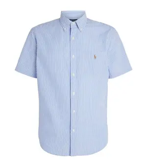Polo Ralph Lauren Cotton Seersucker Stripe Short-sleeve Shirt - Blue
